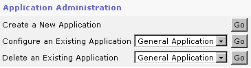 Application Administration